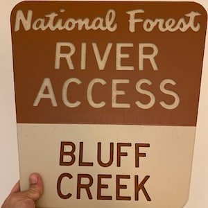 National Forest Access Sign Replicas customizable - Etsy