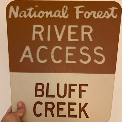 National Forest Access Sign Replicas customizable - Etsy