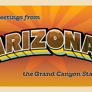 Florida Postcard Canva Template Editable Photo Collage Vintage Travel ...