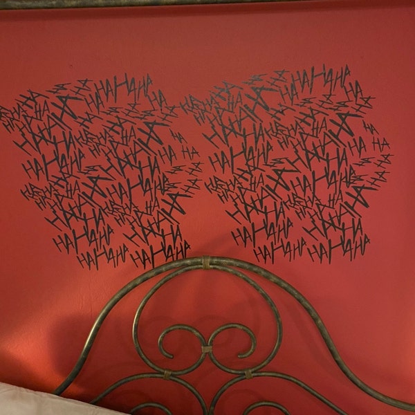 Hahaha Ha Ha Ha Sheet Vinyl Joker Decal Wrap Helmet Sticker FREE US ...