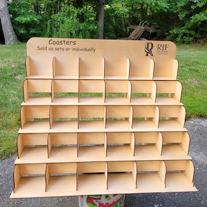 Laser Cut Files for 4 Inch Coaster Display Stand With 15 - Etsy