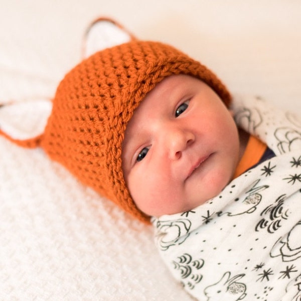 Baby Fox Outfit - Crochet Fox Set - Baby Fox Hat - Baby Animal Hat ...
