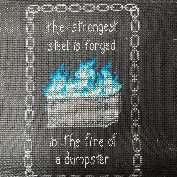 Goth Stitch-a-long Temperature Neatobats 2023 PDF Gothic Cross Stitch ...