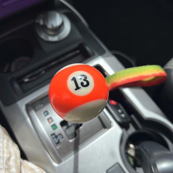 Billiard Pool Ball Shift Knob Threaded Gear Shifter Shifting Exact Fit ...
