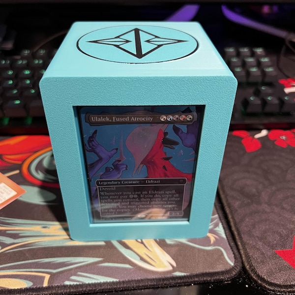 Commander Deck Box With Card Tray and Removable Front Slab - MTG TCG ...