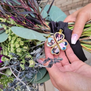 4 Photo Heart Locket,4 Photo Locket,family Locket,multi Photo Locket ...