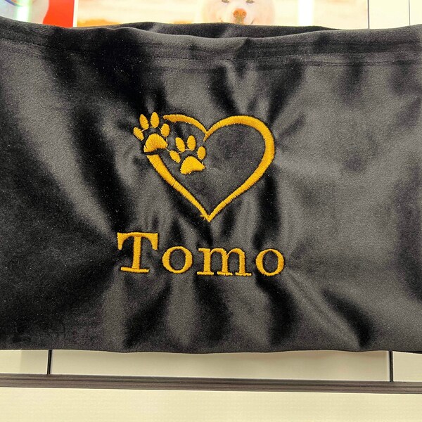 Personalized Embroidered Ashes Pouch, Pet Ashes Keepsake, Animal ...