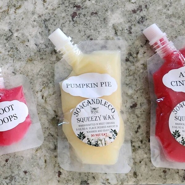 3 Oz Pouch-highly Fragrant Squeezy Gel Wax-new Scents!!!! - Etsy