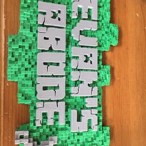 3D Door Sign Minecraft-inspired Personalized Name Custom - Etsy