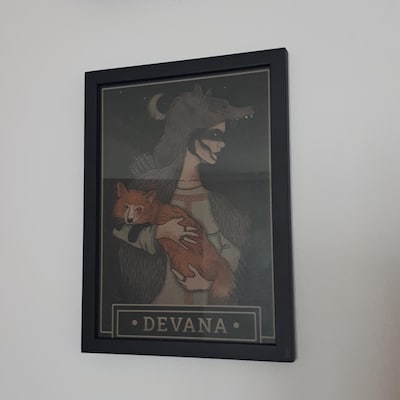 DEVANA A5 Art Print Slavic Goddess Folklore Pagan Art Dziewanna Magick ...