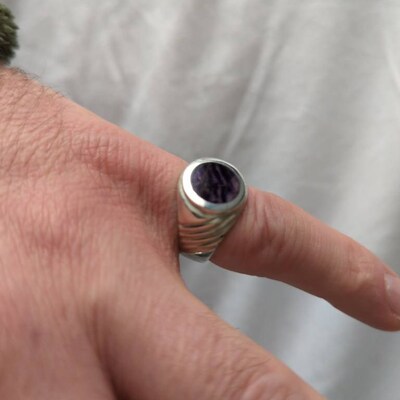 Blue John Signature Ring Mens Ring Gents Ring Handmade - Etsy