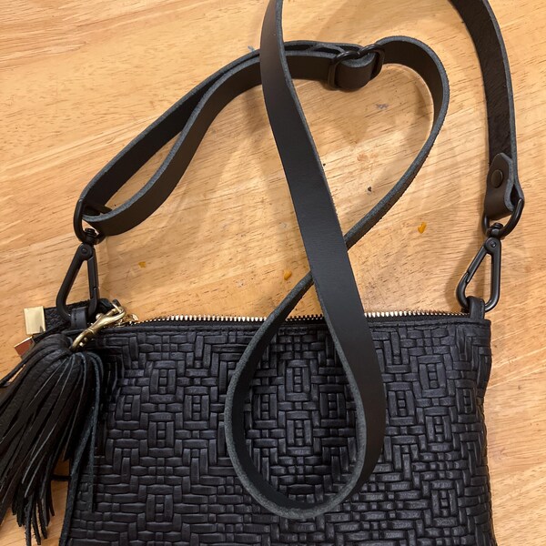 Full Grain Leather Purse Strap, High Quality Wide Leather Crossbody ...