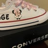 Custom Princess Converse, Pink and Gold Bling Shoes With Name and Age ...