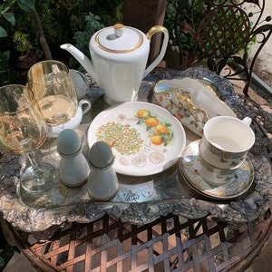 Pair Asian Salt Dips Antique Covered Blue and White Design - Etsy