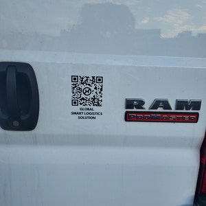Custom QR Code Decal Business Decal Custom QR Code Vinyl Car - Etsy