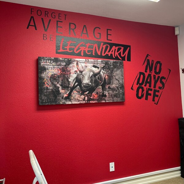 No Days Off, Gym Wall Vinyl Decal, Training Motivational Quote - Etsy