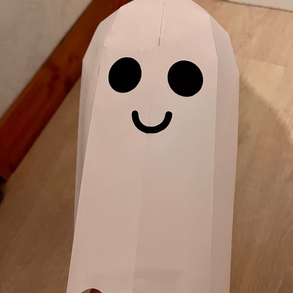 Halloween Ghost Papercraft Low Poly Printable DIY Template - Etsy