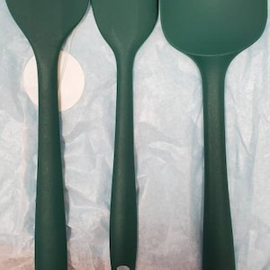 PINE Green Spatulas 3 Piece. Farmhouse Silicone Utensil. Bpa-free, Non ...