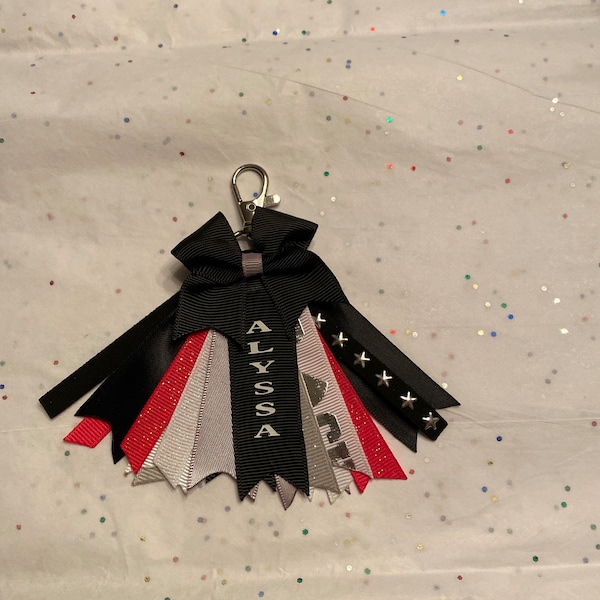Mini Customized Ribbon Keychain - Etsy