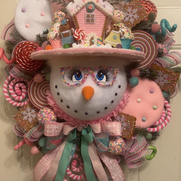 Gingerbread Wreath Attachment, Christmas Wreath Attachment, Gingerbread ...