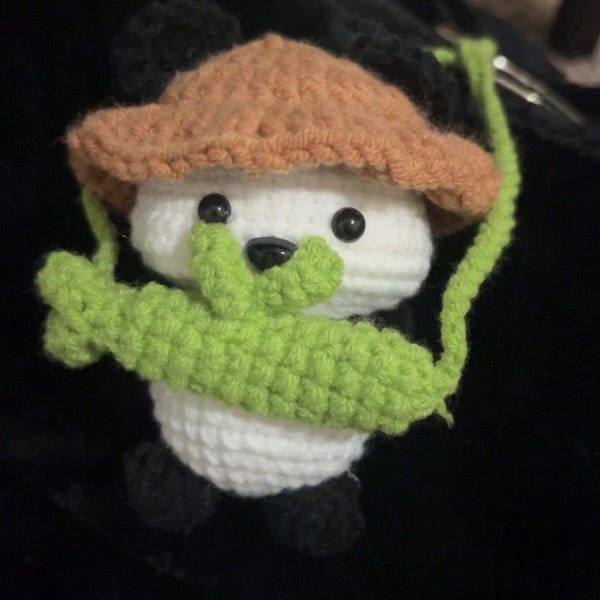 1 PCS - Handmade Crochet Purple Loopy Cosplay Rabbit Rearview Mirror ...