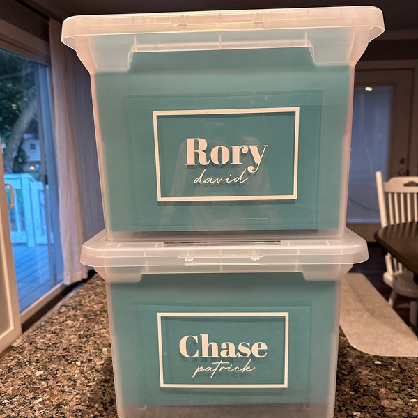 Milestone Tote Labels - Milestone Tote Name Decal and Folder Labels DIY ...