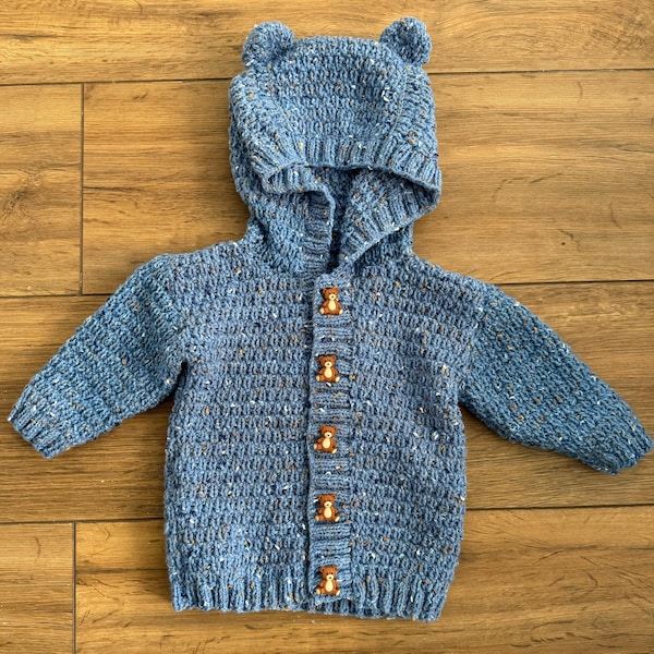 Ladies Womens PDF Crochet Pattern Long Granny Square Hooded Jacket ...
