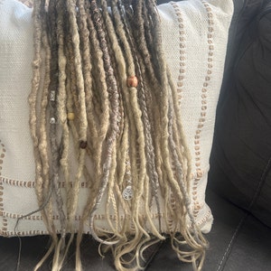 Synthetic Dreads, Miami Girl Set , Natural Ash Blonde and Light Blue ...