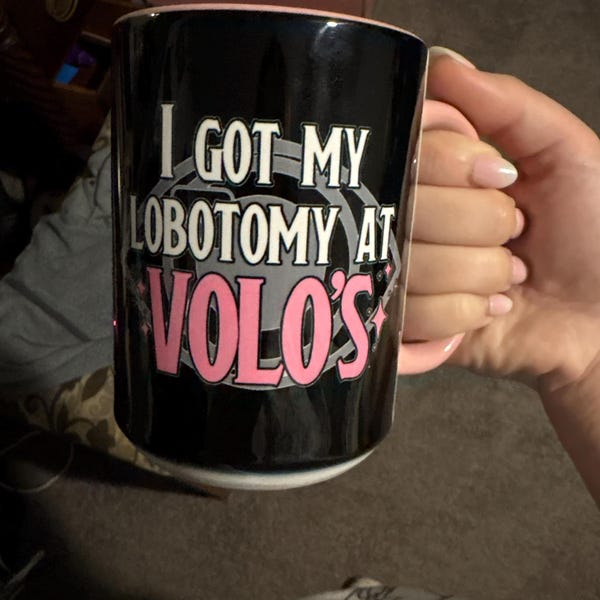 Lobotomy at Volo's Accent Coffee Mug, Baldur's Gate Mug, Gamer Mug - Etsy