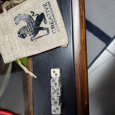 Medieval Bone Dice Set qty 5 Viking Spots D6 Set for Gaming, SCA ...