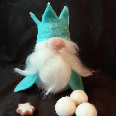 Large Mushroom House Fly Agaric Needle Felted Dwarf Family - Etsy