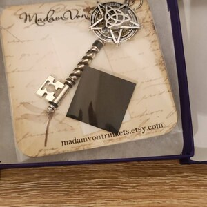 Pentacle Key Pendant / Wiccan Jewelry / Pagan Jewelry | Etsy