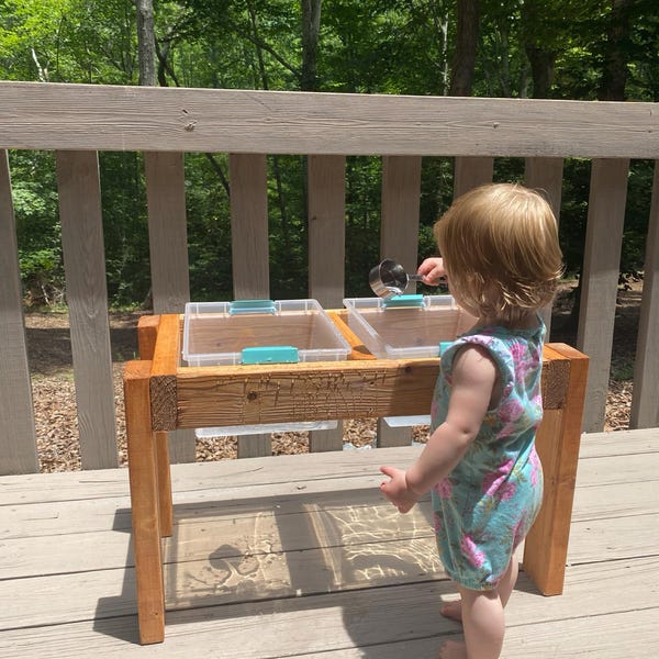 Sensory Table Digital Plans Build Your Own Sensory Table Mud Kitchen ...