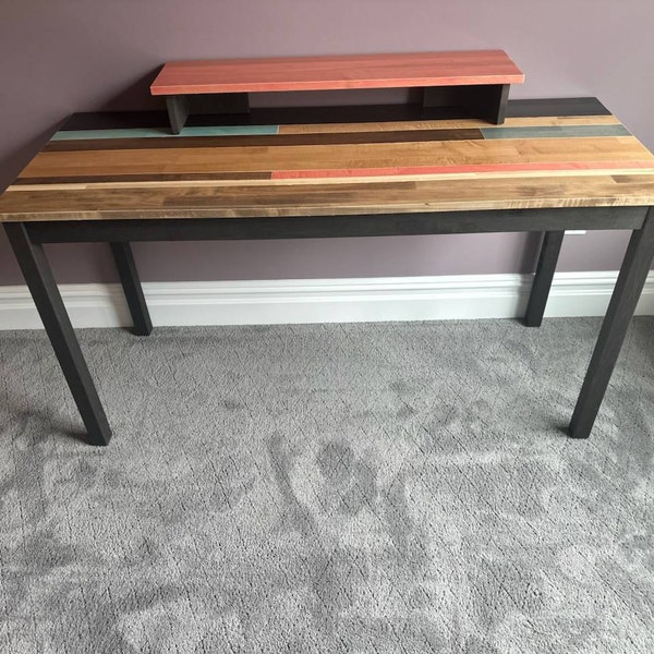 Solid Wood Desk | "the Wren" Premium Edition | Minimalistic Computer ...