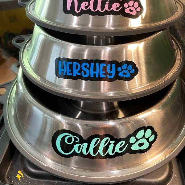 Two Tone Name Sticker - Custom Double Layer Pattern Decal - Two Color ...