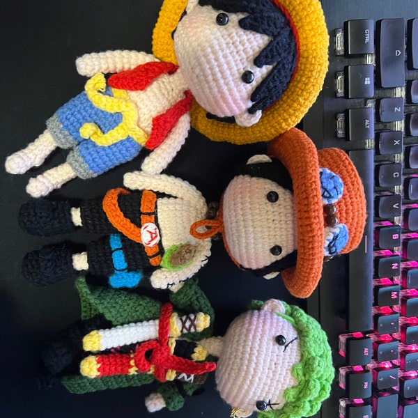Amigurumi Nico Robin, Crochet Nico Robin, Crochet Robin, Handmade Gift ...