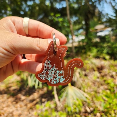 2 Inch, Cat Mold, Resin Mold, Crafting Mold, Kitty Mold, Floral Cat ...