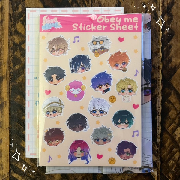 Obey Me! Shall We Date Holographic Chibis Sticker Sheet Version 1 | 8 ...