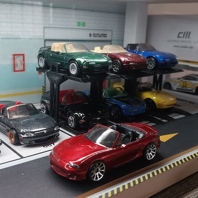 Stand for 10 Cars Hot Wheels Car Display Stand 1/64 Scale Model Car ...