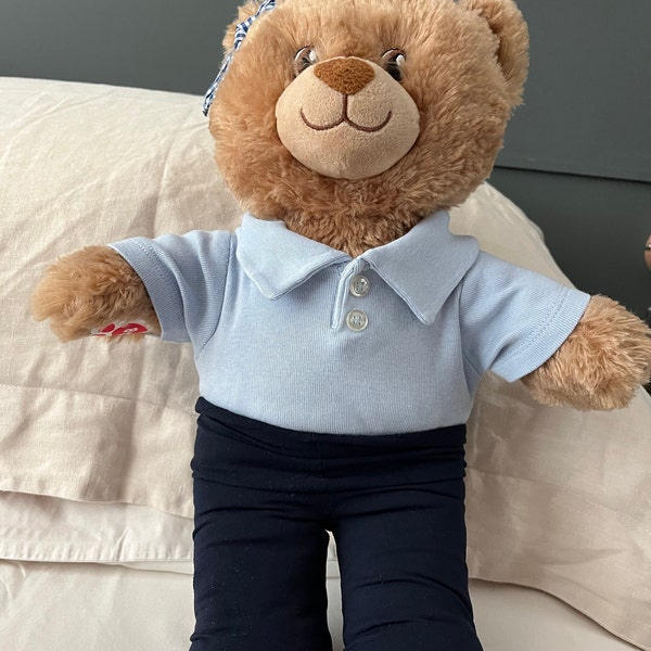 Teddy Bear Polo Shirt - PDF Pattern Fits 15-18 Inch Teddy Bears Such as ...