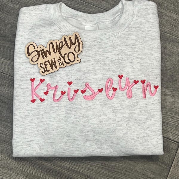 Fill Stitch Harriet Font Alphabet Playful Kids Baby Monogram Name ...