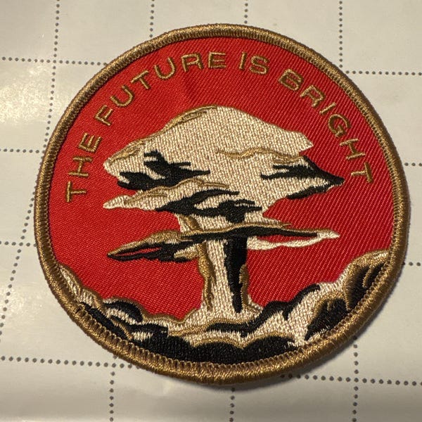 The Future is Bright Iron on Patch // Nuclear Patches// Iron on ...