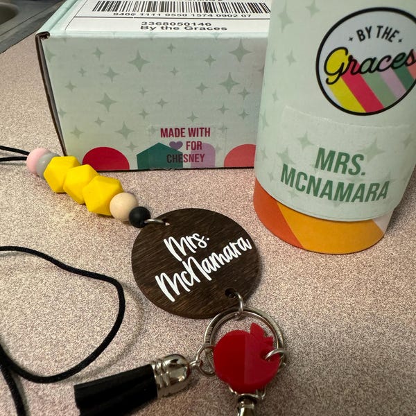 Colorful Pencil Lanyard - Personalized Lanyard for Keys or ID Badge ...