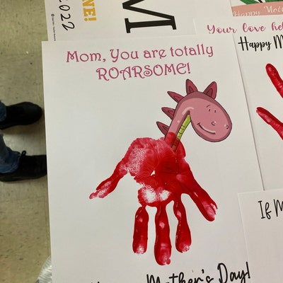 First Day of Preschool, Pre-k Handprint Keepsake Art, Back to School ...