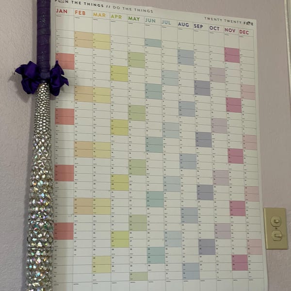 PRINTABLE Six Month Giant Wall Calendar SET 2025 | Half Year Planner ...