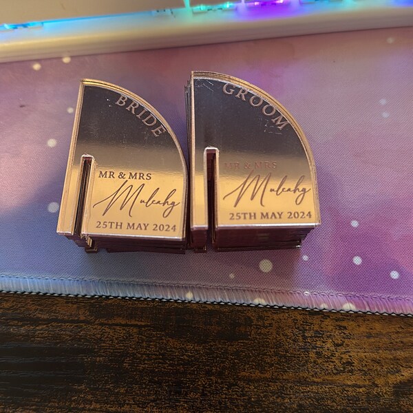 Wedding Favour Name Tags Wine Charm Wedding Table Decor Cocktail ...