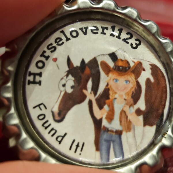 Geocache Swag Tokens Double Resin Dome Covering Color Printed Images ...