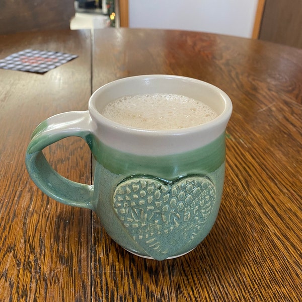 Mug With Spoon Rest or Teabag Holder - Coffee Mug With Spoon Rest - Tea ...