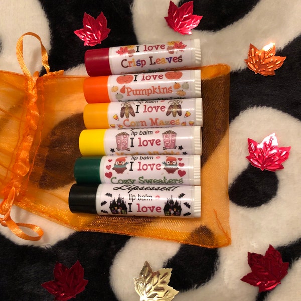I Love Fall Lipsessed Lip Balm Set (6 Included) - Etsy