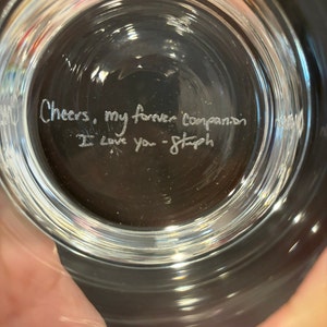 Personalized Handwriting Whiskey Glass Engrave Your Handwritten Message ...
